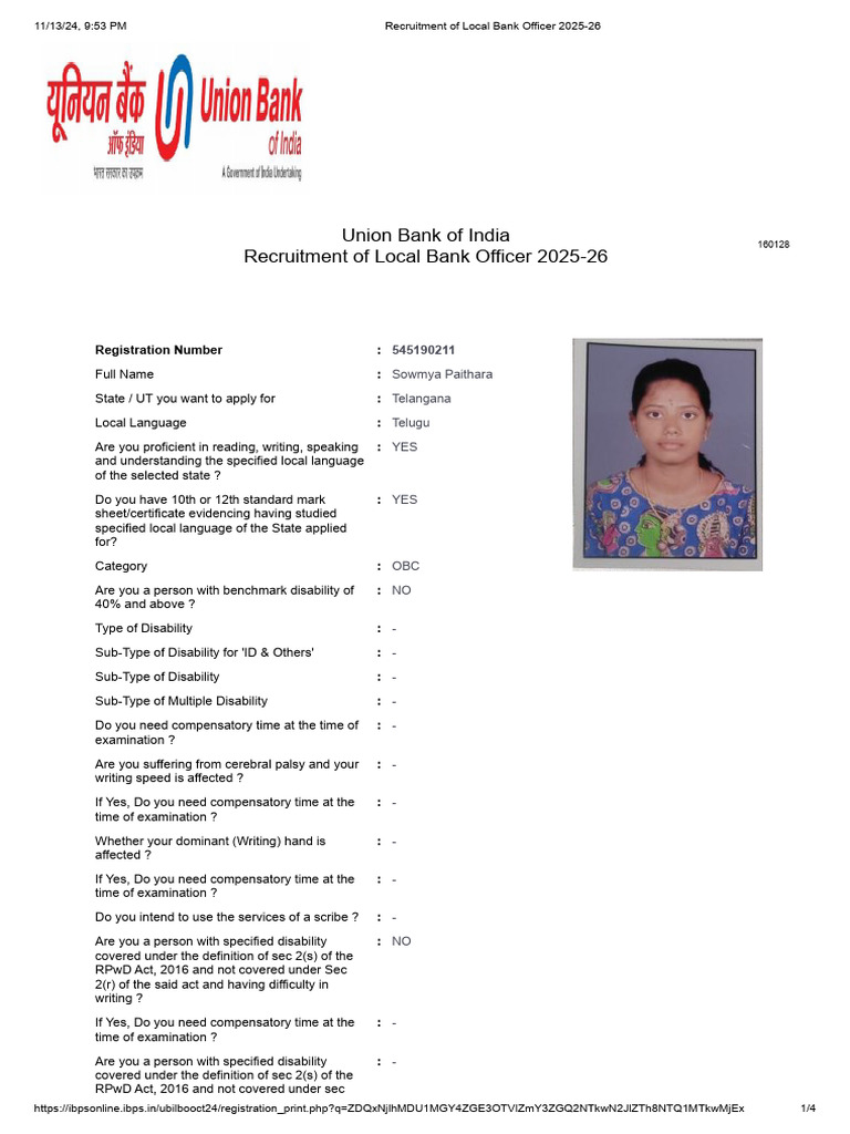 Unionbank_application | PDF | Disability