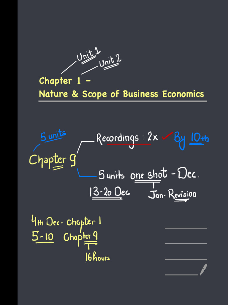 Chapter 1 (Unit 1) Economics | PDF | Economics | Microeconomics