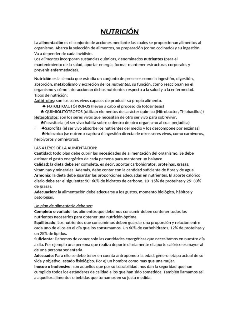 Macro Nutrient Es | PDF | Digestión | Nutrición
