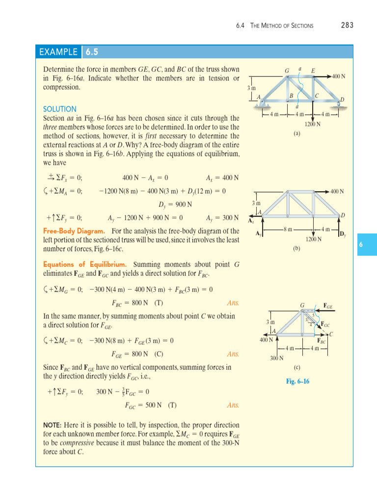 Statics 13th Edition R C Hibbeler | PDF | Truss | Force