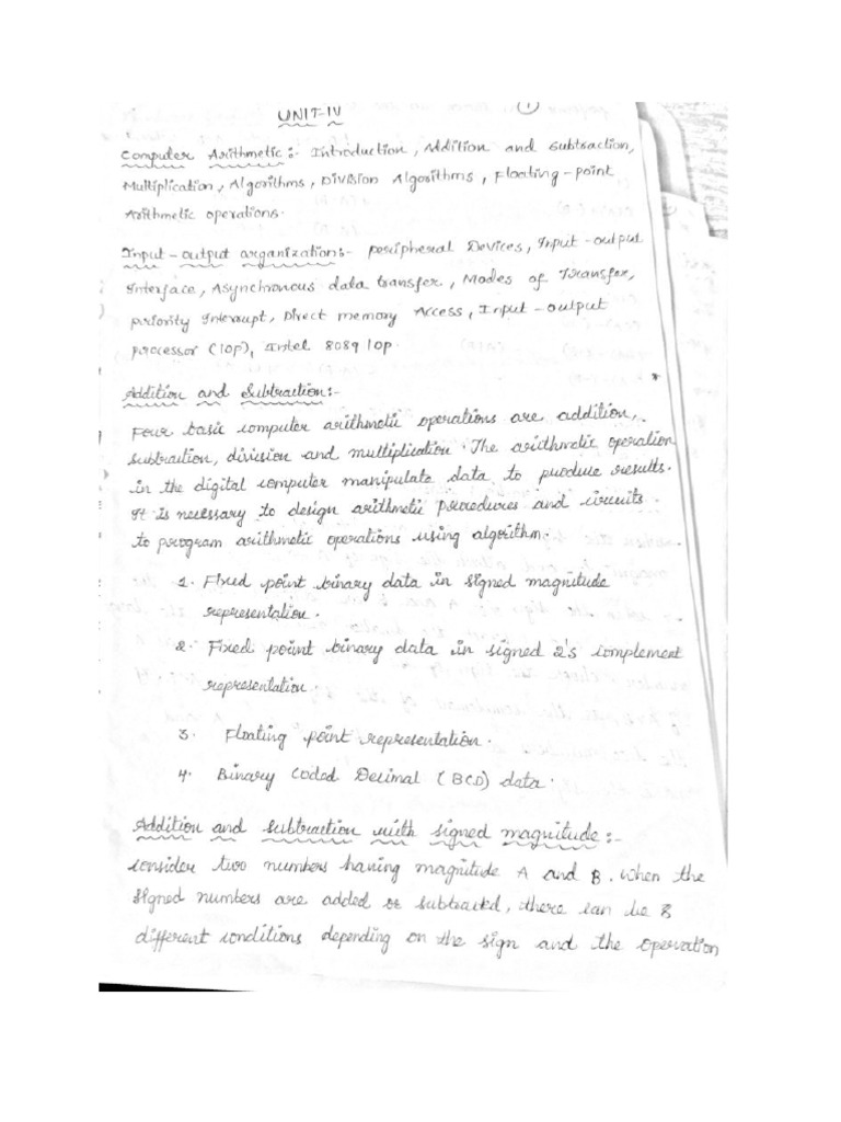 Unit-4 Comp Notes | PDF