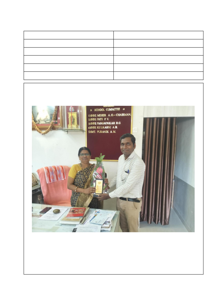 Report of Visit_R.P.Sabnis, Narayangaon | PDF