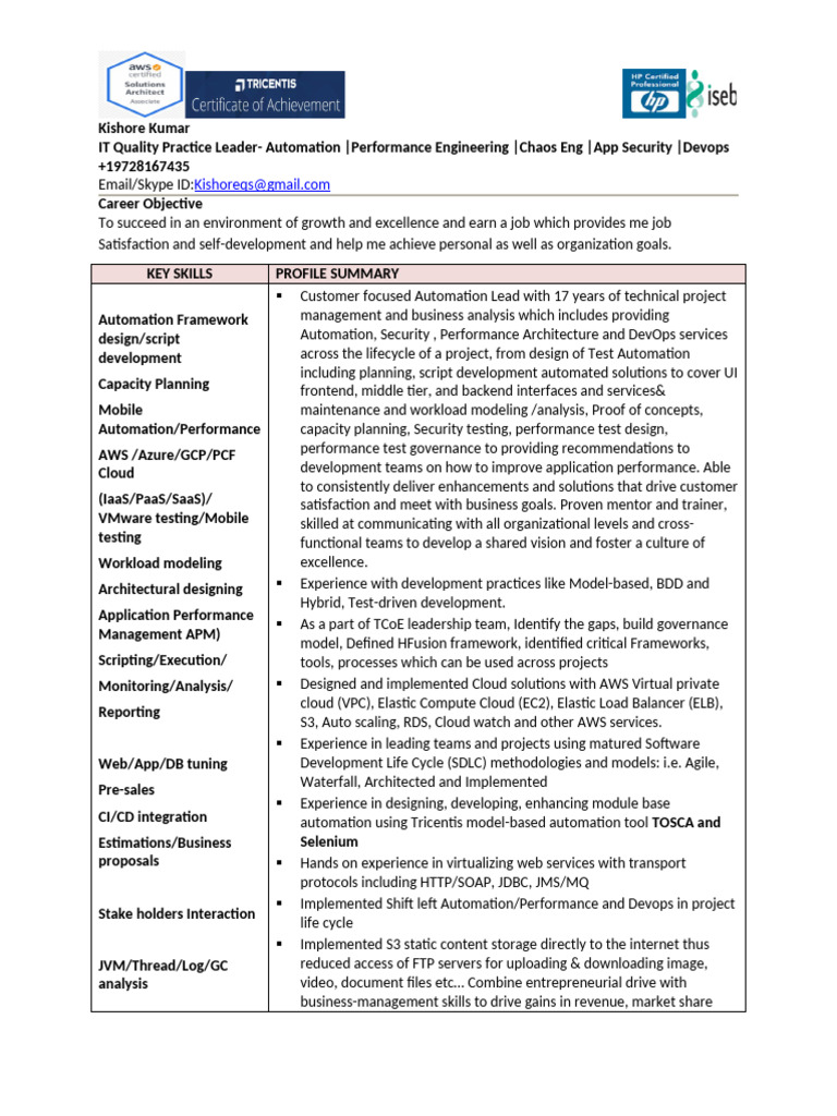 Kishore Kumar | PDF | Web Service | Cloud Computing