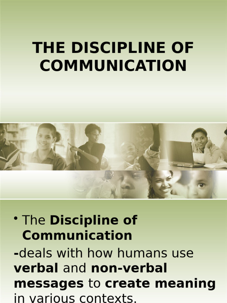 DIASS 1. The Discipline of Communication | PDF | Communication ...