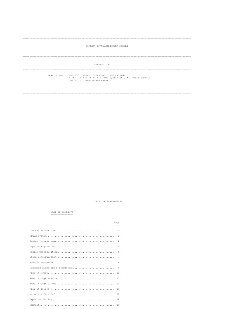 Hydraulic Calculation For Transformer-02 Merged | PDF | Fluid Dynamics ...