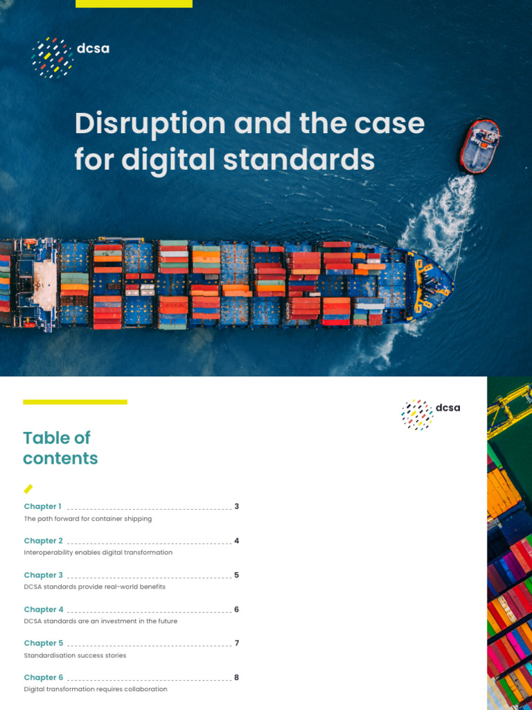 Dcsa Ebook Disruption June 2022 | PDF | Containerization | Cargo