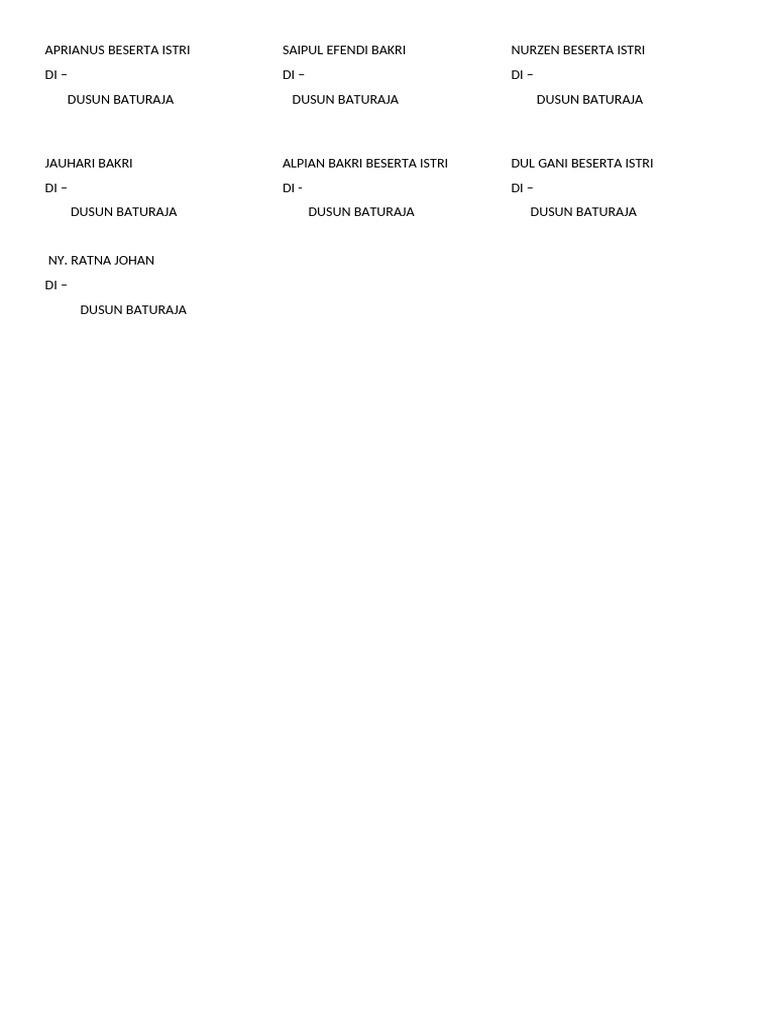 Lebel Undangan | PDF