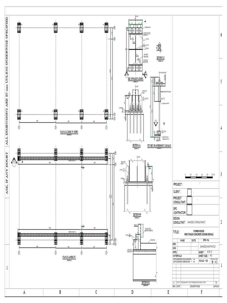 Drawings of Powerhouse Layout | PDF | Metalworking | Building Materials