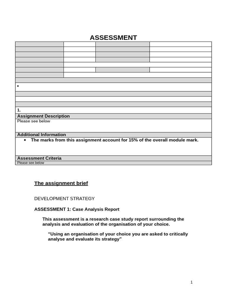 Sem 2 - Report Assessment Template | PDF | Theory | Critical Thinking
