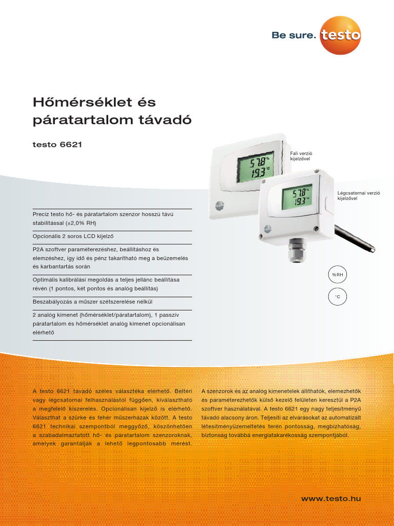 testo-6621-adatlap (1) | PDF