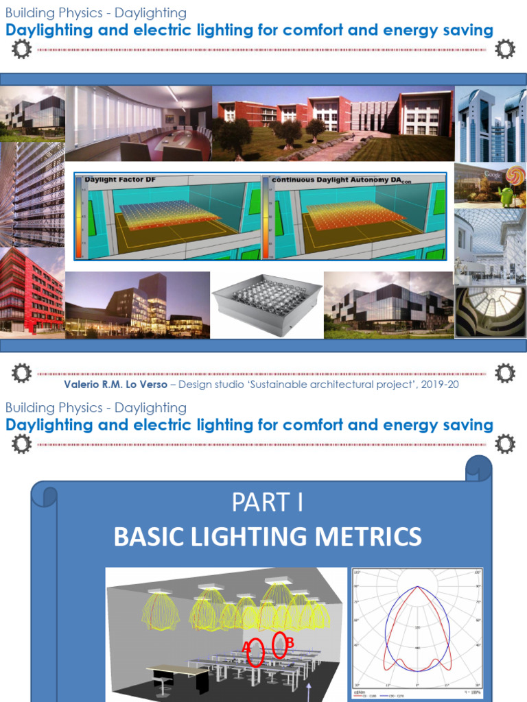 Daylighting Metrics for Energy Efficiency | PDF | Lighting | Light