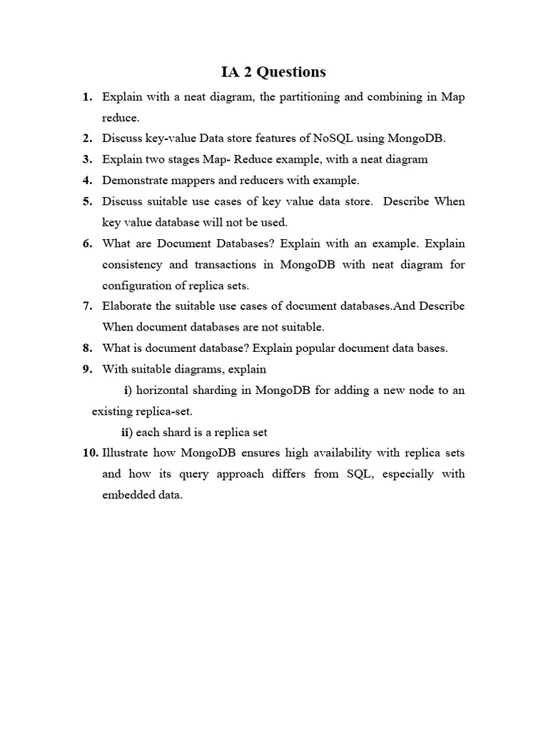 IA 2 Questions | PDF
