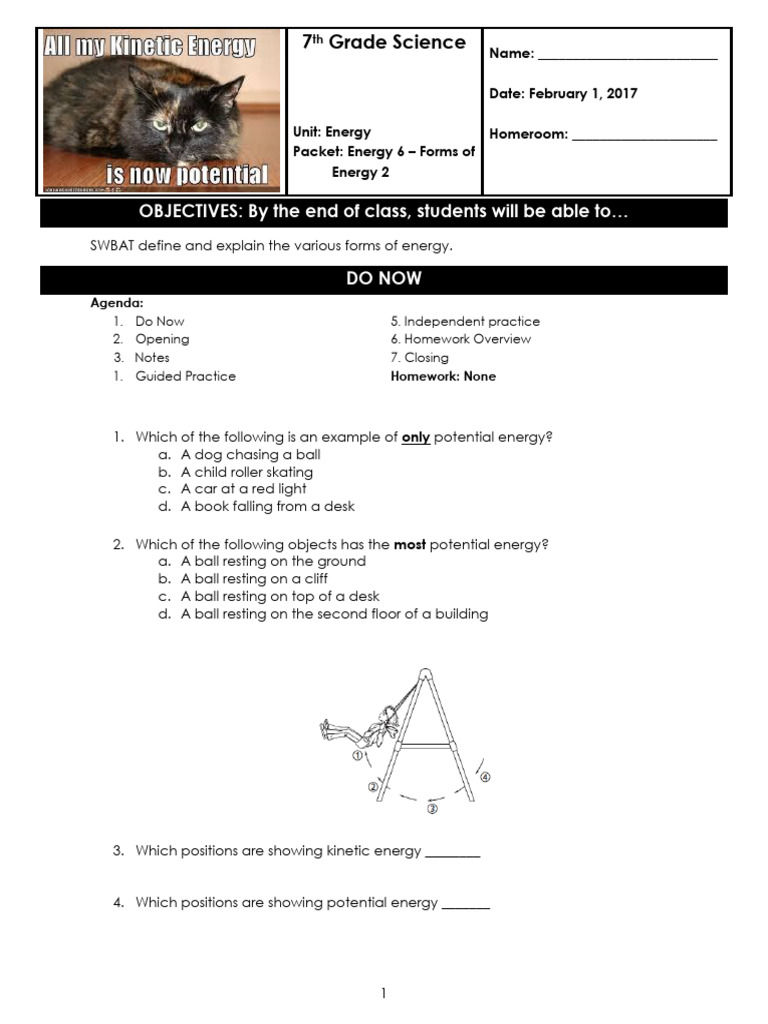 Energy 6 - Forms of Energy 2 | PDF | Potential Energy | Kinetic Energy