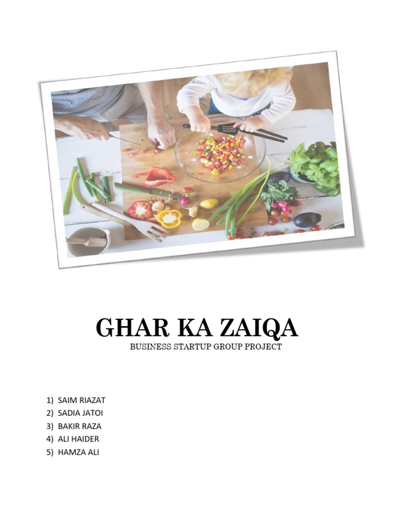 ghar ka zaiqa | PDF | Meal | Marketing Strategy