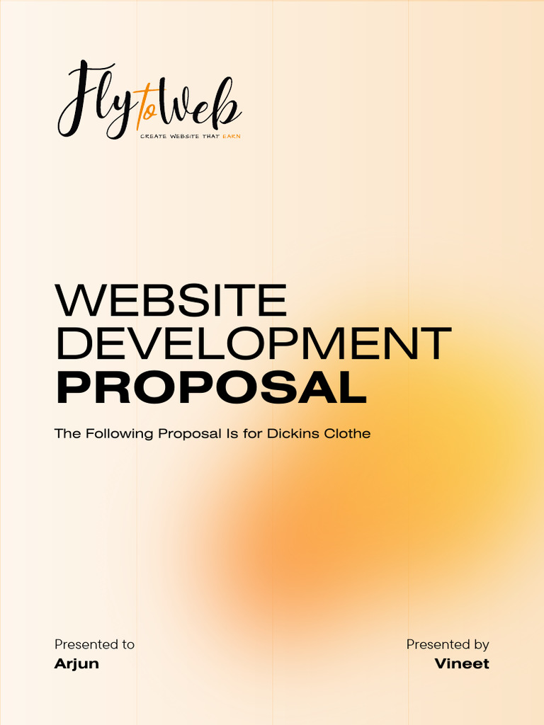 Website Proposal | PDF | Web Development | Hypertext