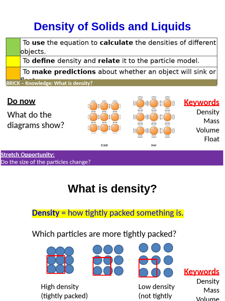 Density of Solids and Liquids | PDF | Buoyancy | Density
