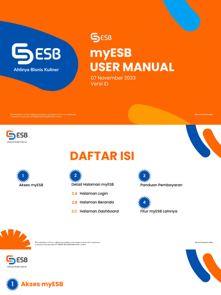 MYESB User Manual (ID) | PDF