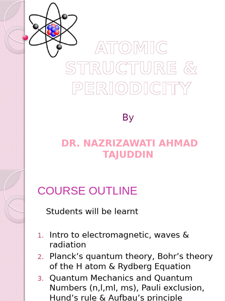 Chapter 2 Atomic Strcuture Student | PDF | Emission Spectrum | Atomic Orbital