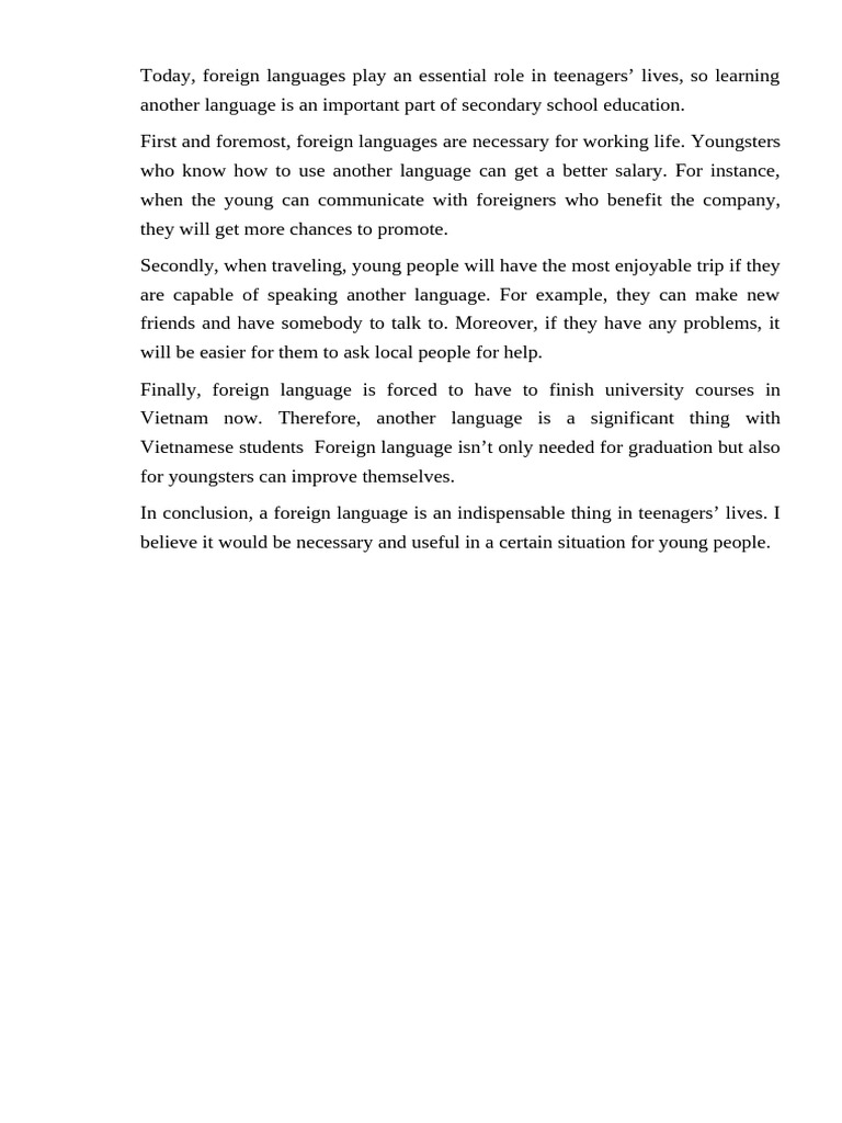 Foreign language | PDF