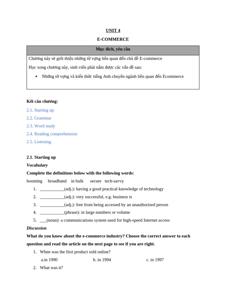 E -commerce | PDF | E Commerce | Online Shopping