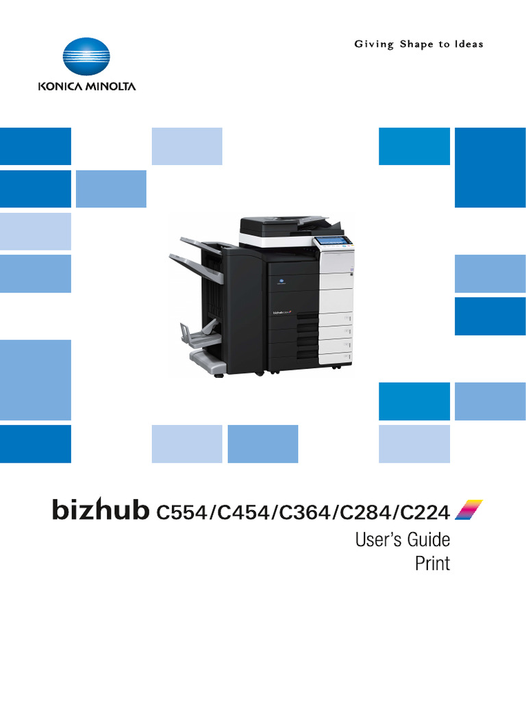 Bizhub-C554-C454-C364-C284-C224 - Printer Guide | PDF | Device Driver | Windows Server 2003