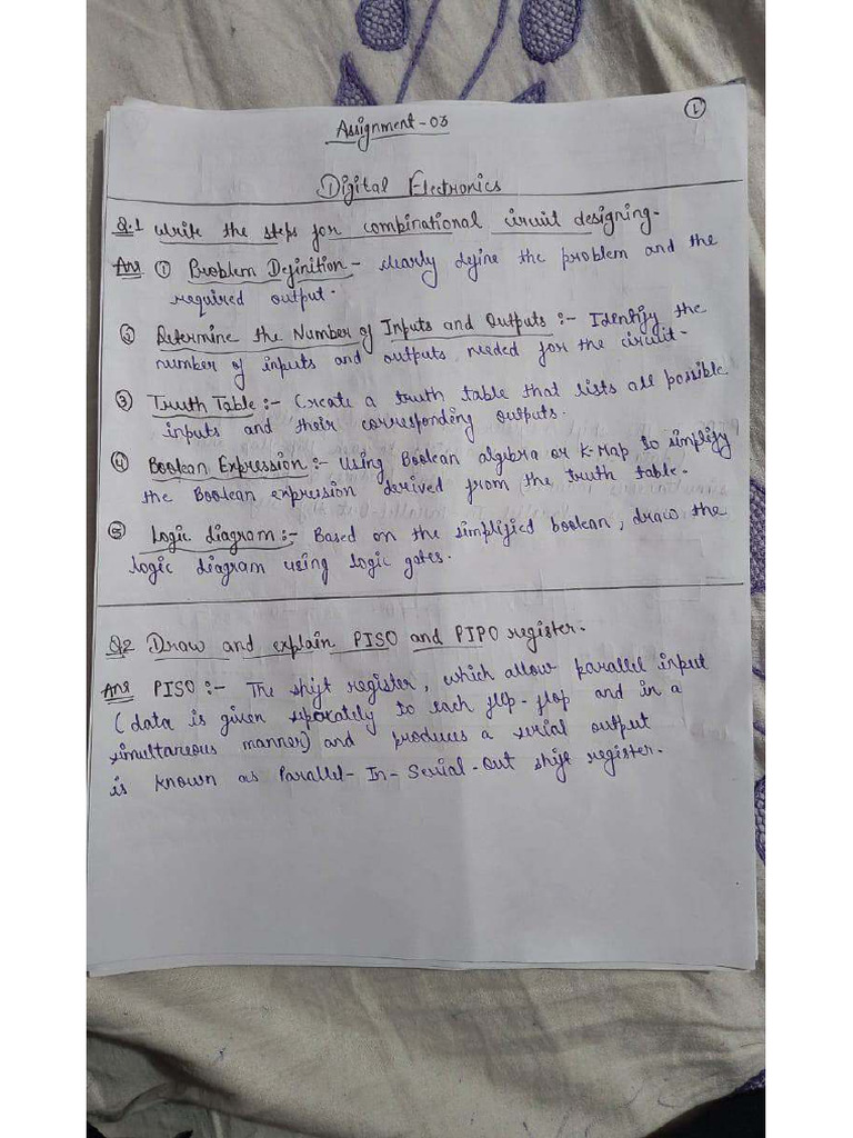 DLD Assignment Unit 3 | PDF