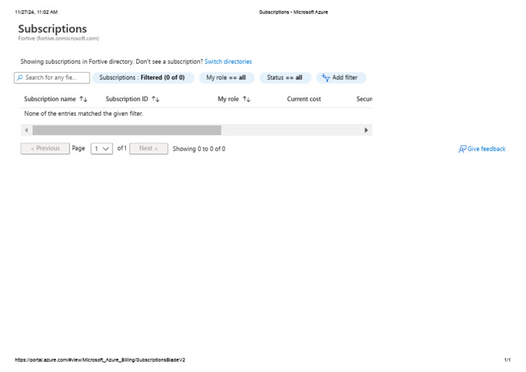 Subscriptions - Microsoft Azure | PDF