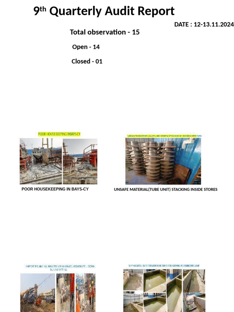 9th Audit Observation Report | PDF