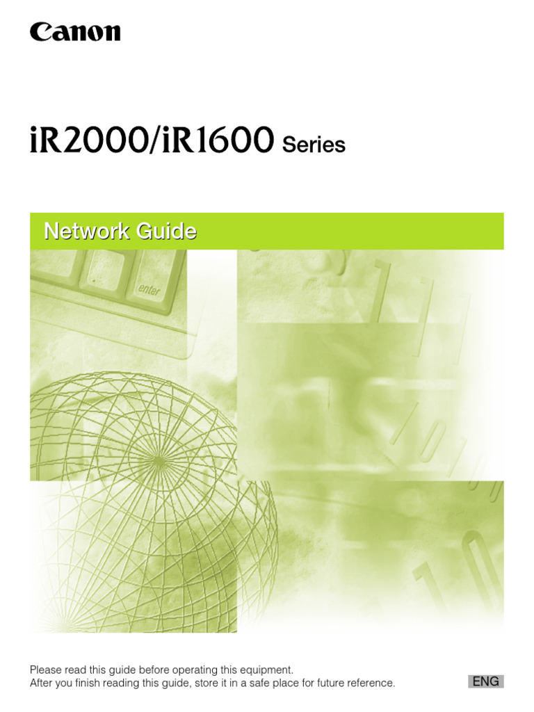 iR1600_iR2000 Network Guide | PDF | Microsoft Windows | Ip Address