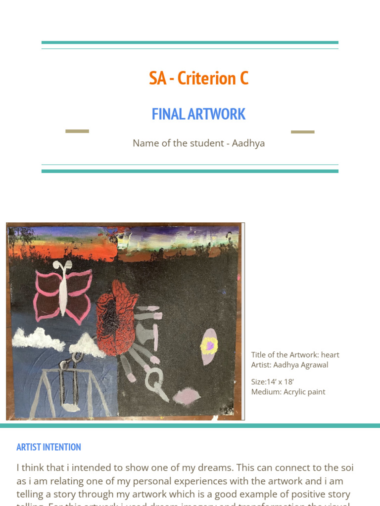 Aadhya Criterion C | PDF