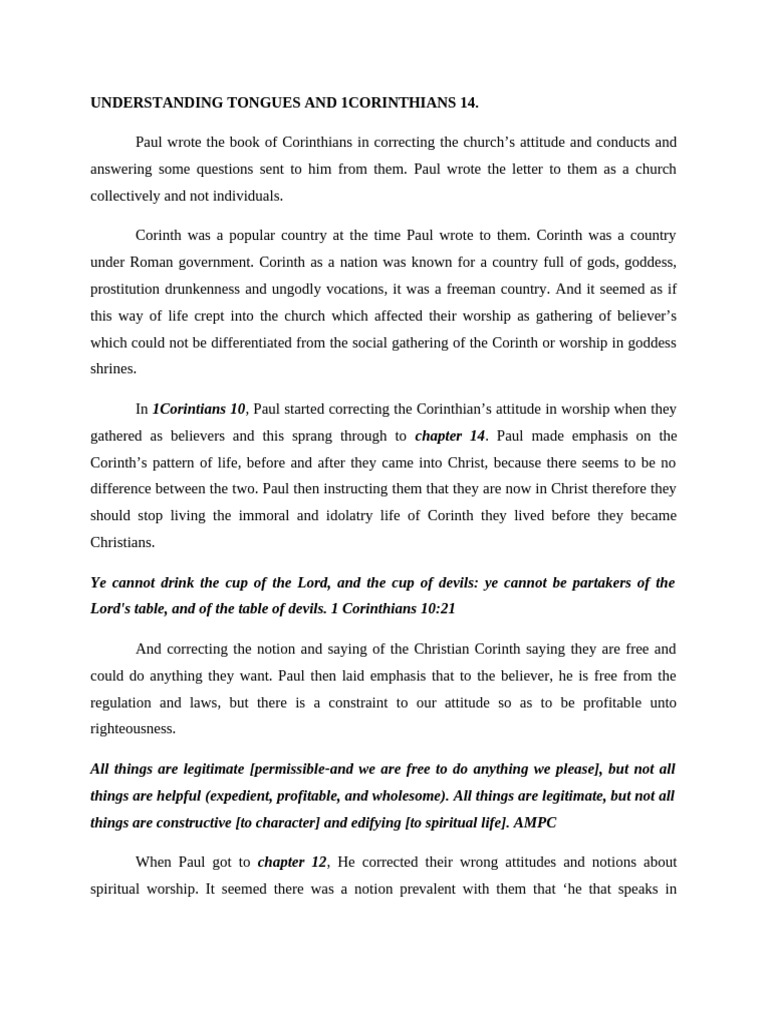 Vain Repetitions in Praye1 | PDF | Spiritual Gift | First Epistle To ...