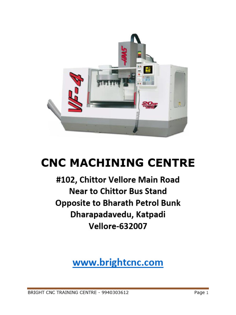 Cnc Milling | PDF | Numerical Control | Machining