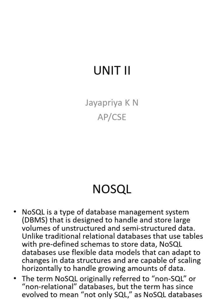 Understanding NoSQL Databases and Models | PDF | No Sql | Databases