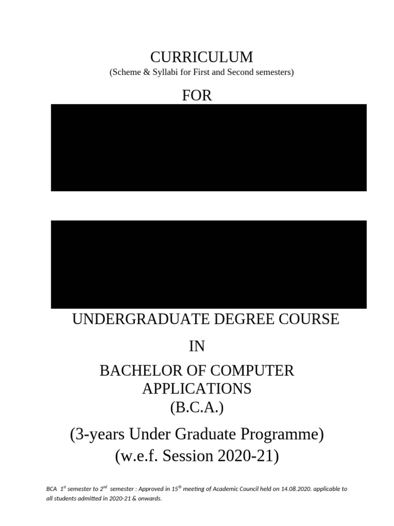 BCA_Ist-year_AC_15__14.08.2020 (3) | PDF | Databases | Relational Database