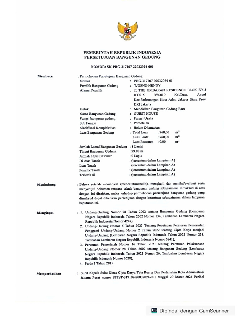 IMB Semanggi Pak Hendy | PDF