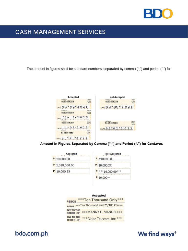 CMS Advisory - Check Format - Web 1 | PDF