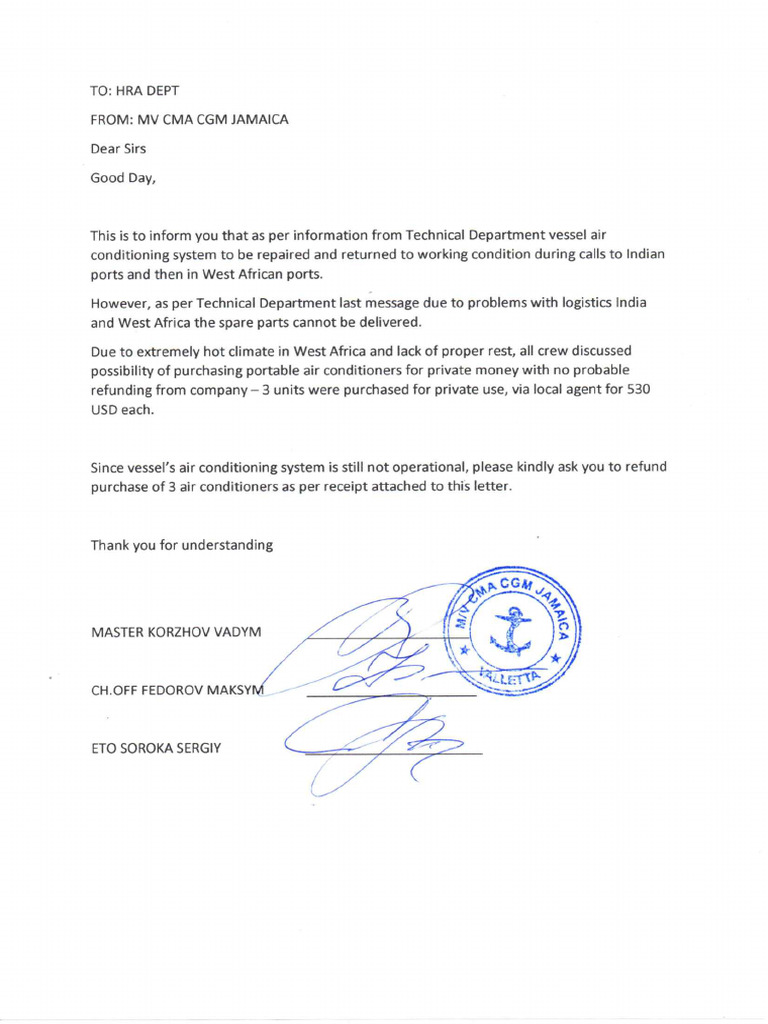 Letter Air Conditioner | PDF