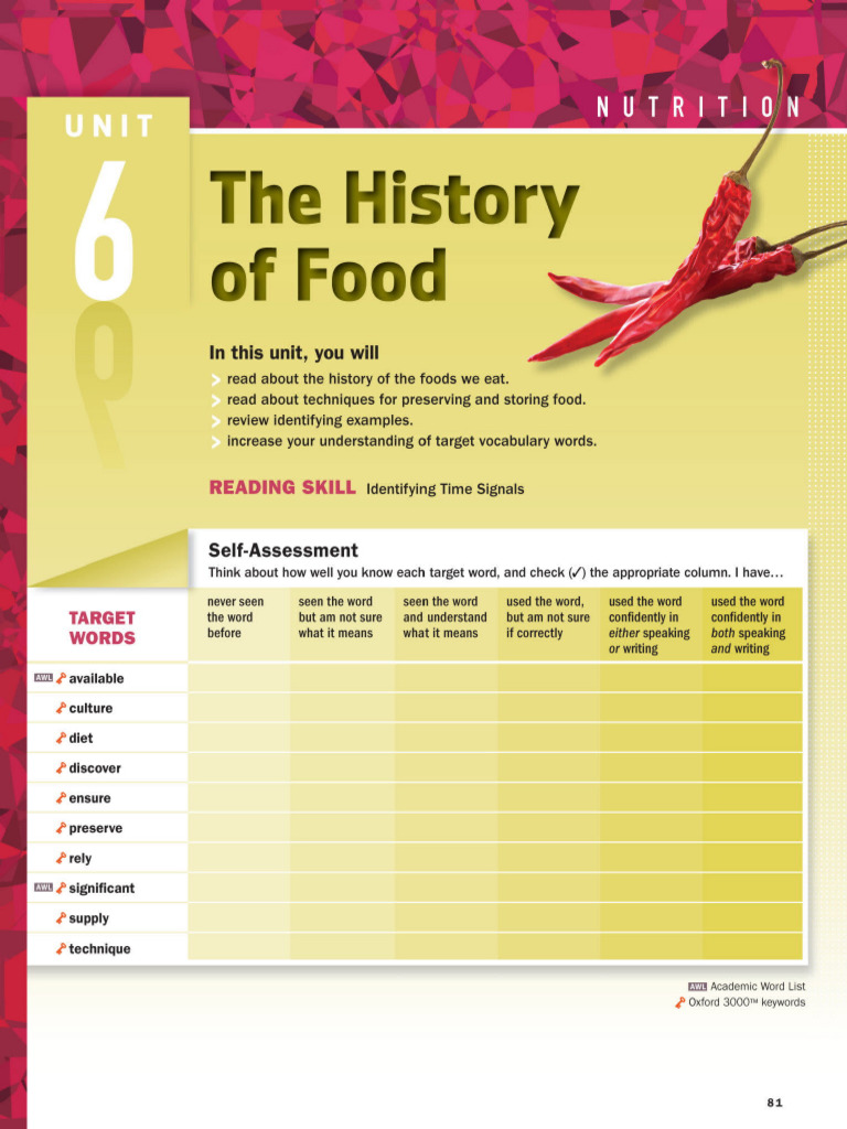Unit 6 - Nutrition | PDF