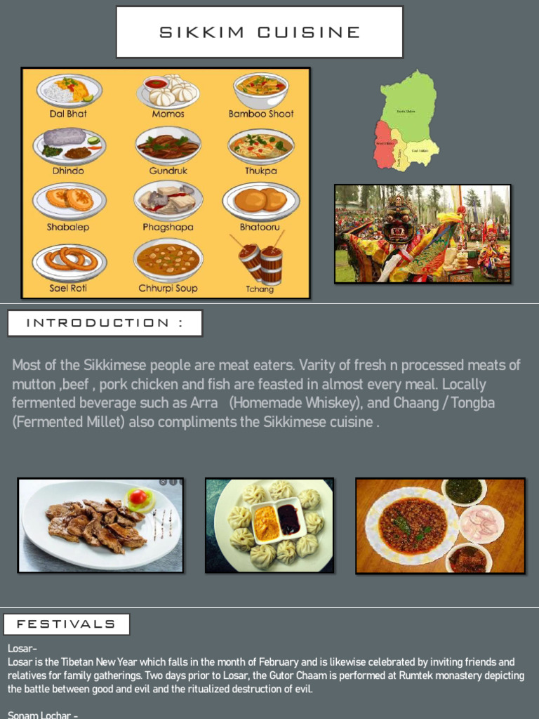 Sikkim Cuisine Final | PDF | Dumpling | Nepal