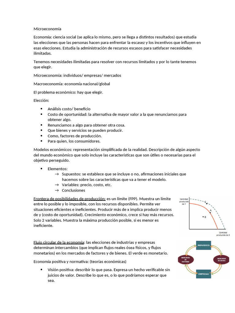 Resumen Micro Virtual | PDF | Oferta y demanda | Oferta (economía)