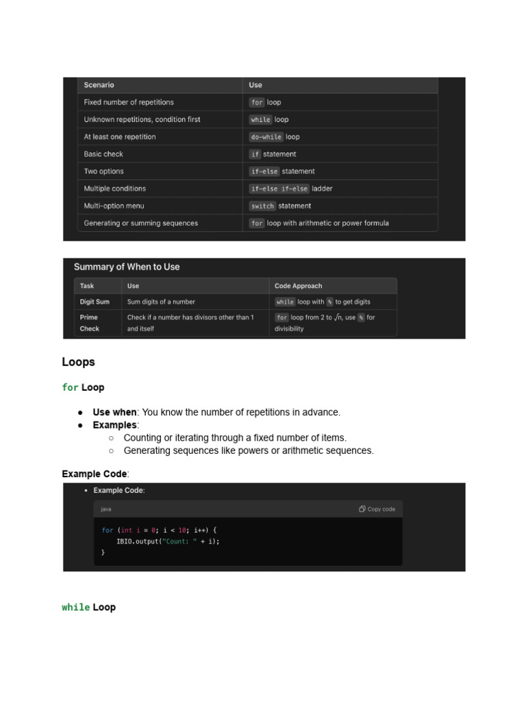 Comp Sci Cheasheet Pdf Control Flow Prime Number 