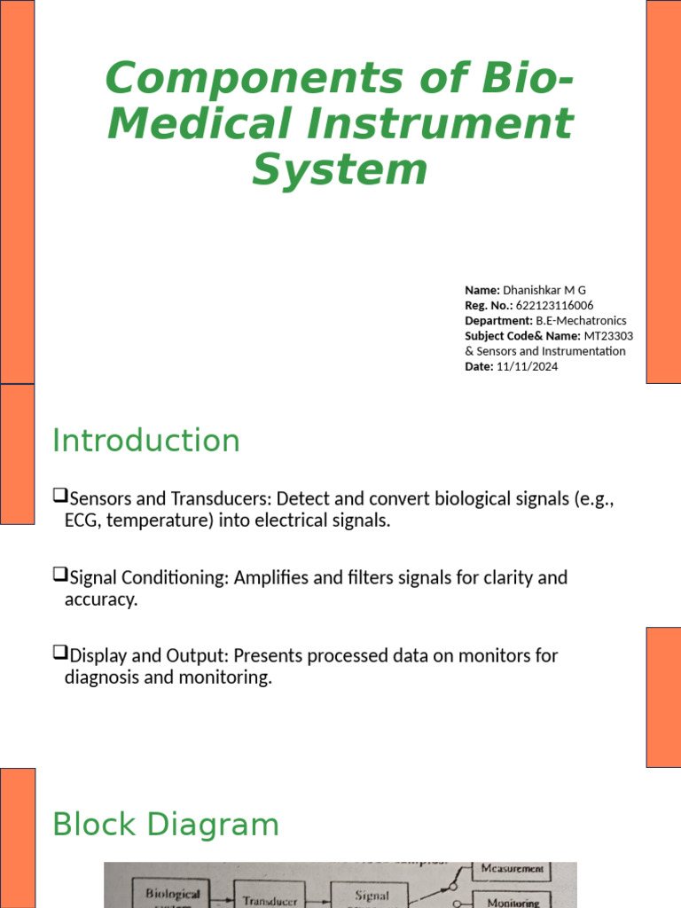 Bio-Medical Instrumentation Basics | PDF | Medical Imaging | Monitoring ...