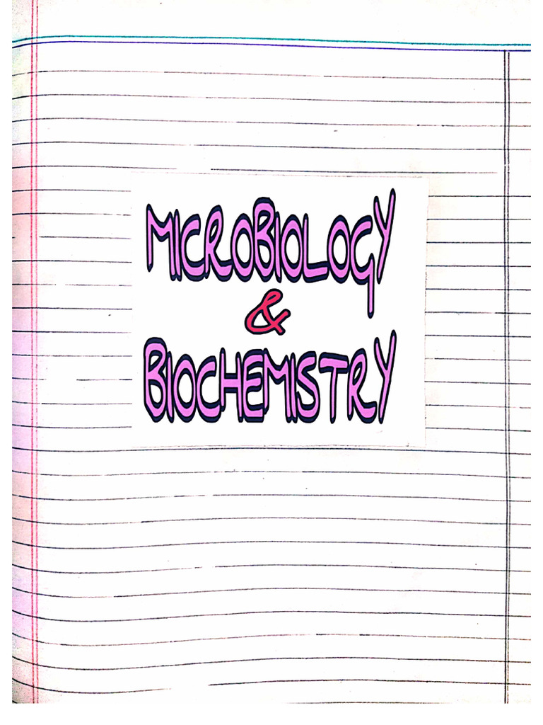Micro Biochemistry Overview | PDF