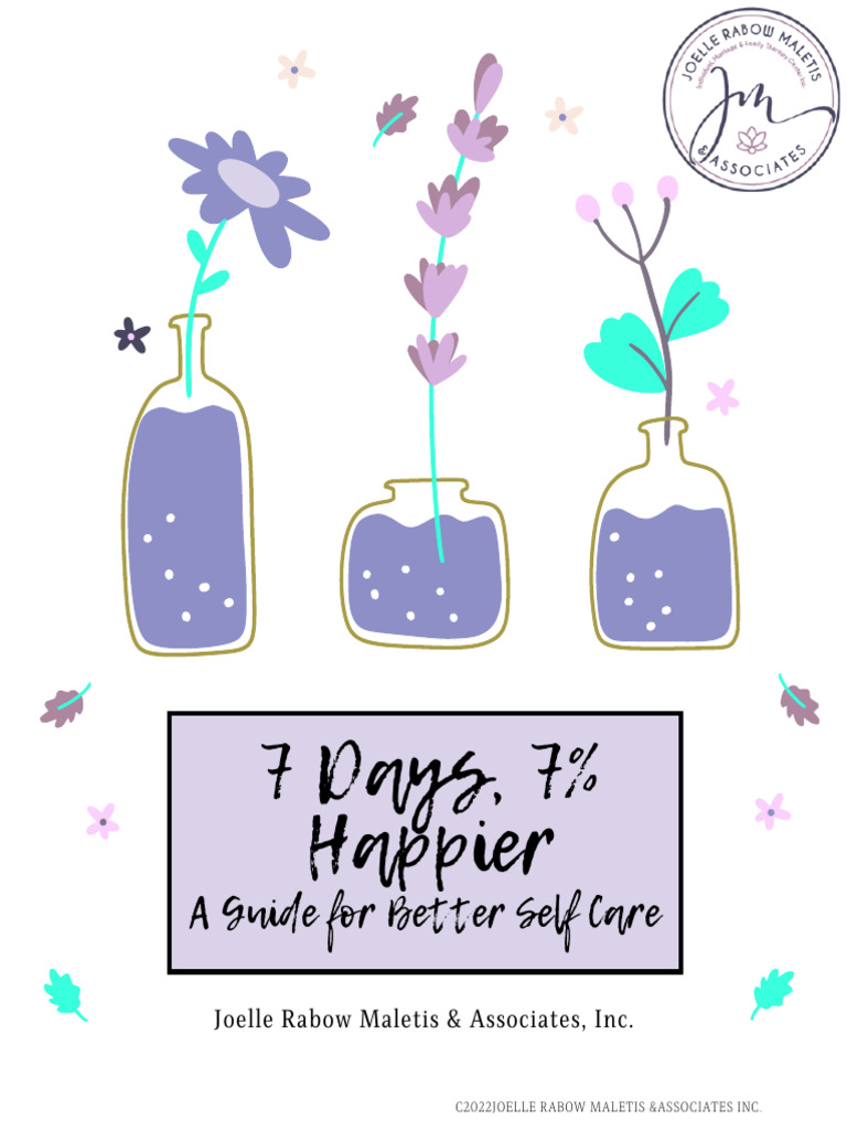 7 Days to Better Self-Care Guide | PDF | Psychotherapy | Relaxation ...