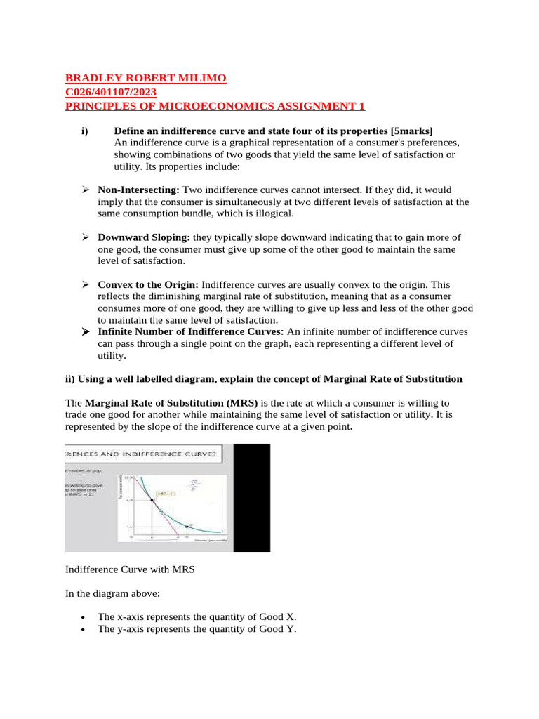 Principles of Microeconomics Assignment | PDF | Market Power | Monopoly