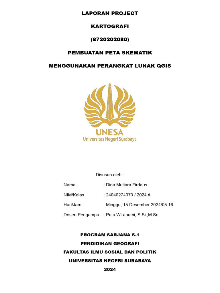 Laporan Project Peta Skematik | PDF