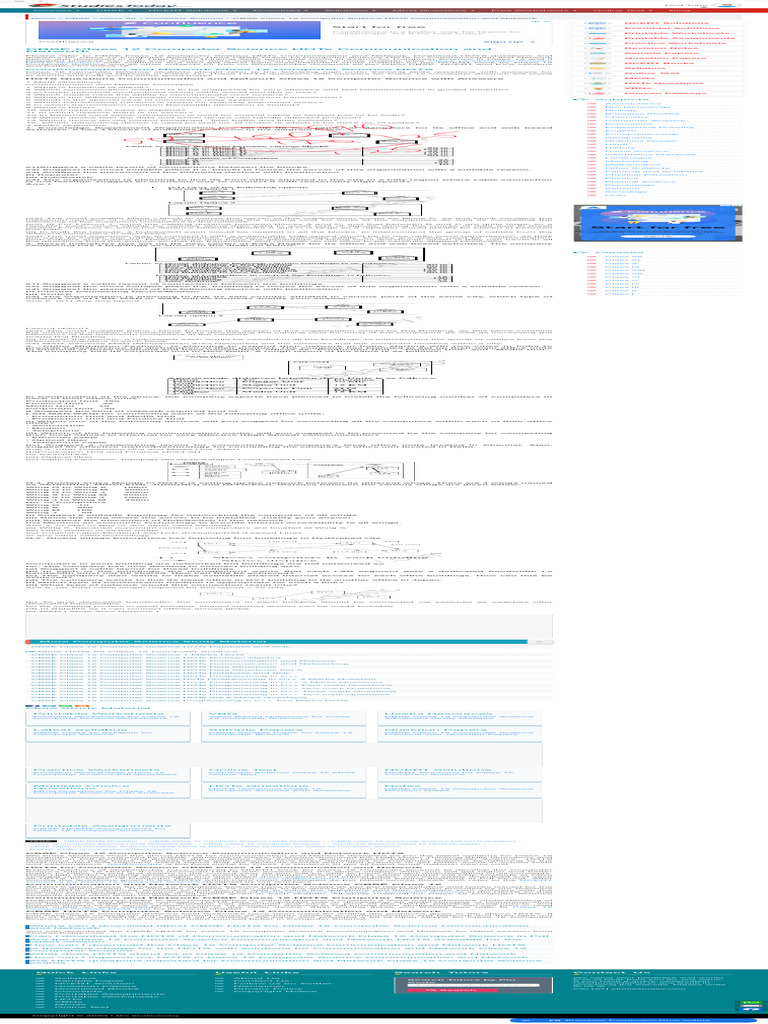 CBSE Class 12 Computer Science HOTs Communication and Network | PDF ...
