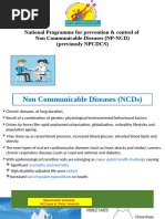NPNCD | PDF | Non Communicable Disease | Medical Statistics