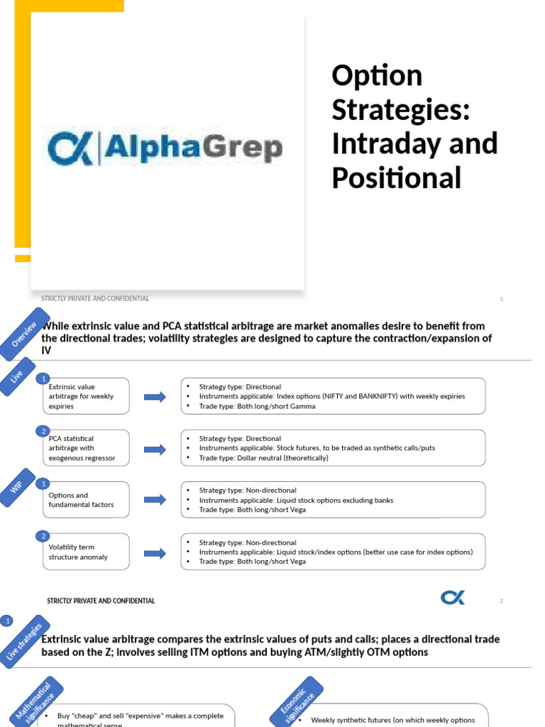 Alphagrep Presentation | PDF | Greeks (Finance) | Principal Component Analysis