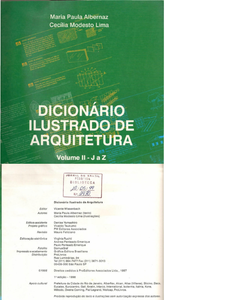 Dicionário Ilustrado de Arquitetura - VOL.01 (J A Z) | PDF